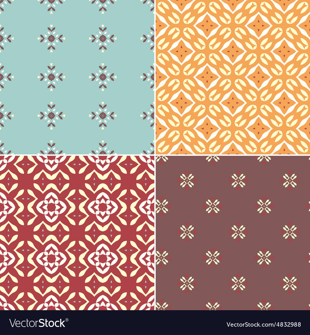 Pattern set Royalty Free Vector Image - VectorStock