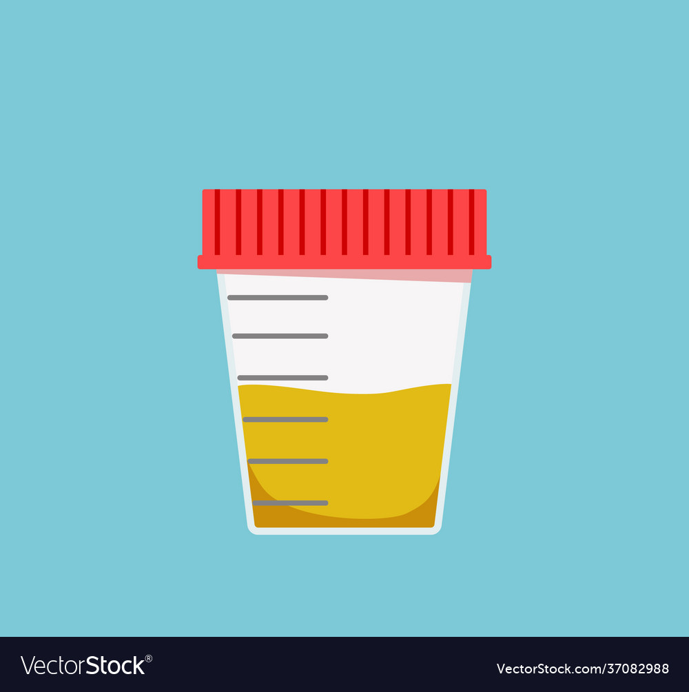 Sample urine test Royalty Free Vector Image - VectorStock