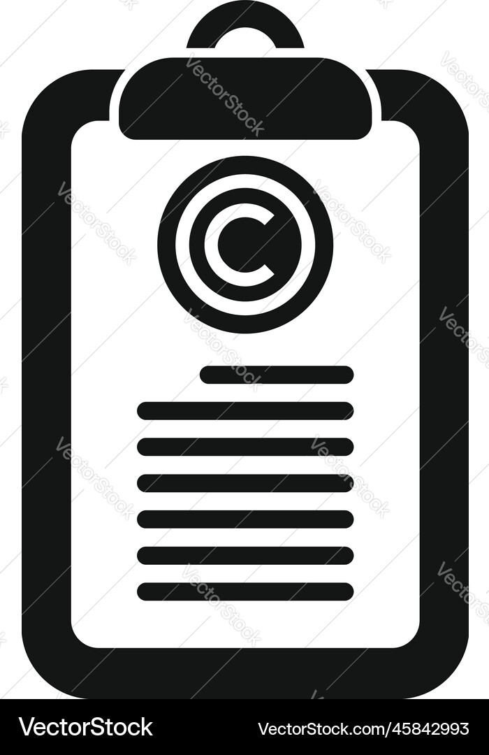 Brand ambassador board icon simple media Vector Image