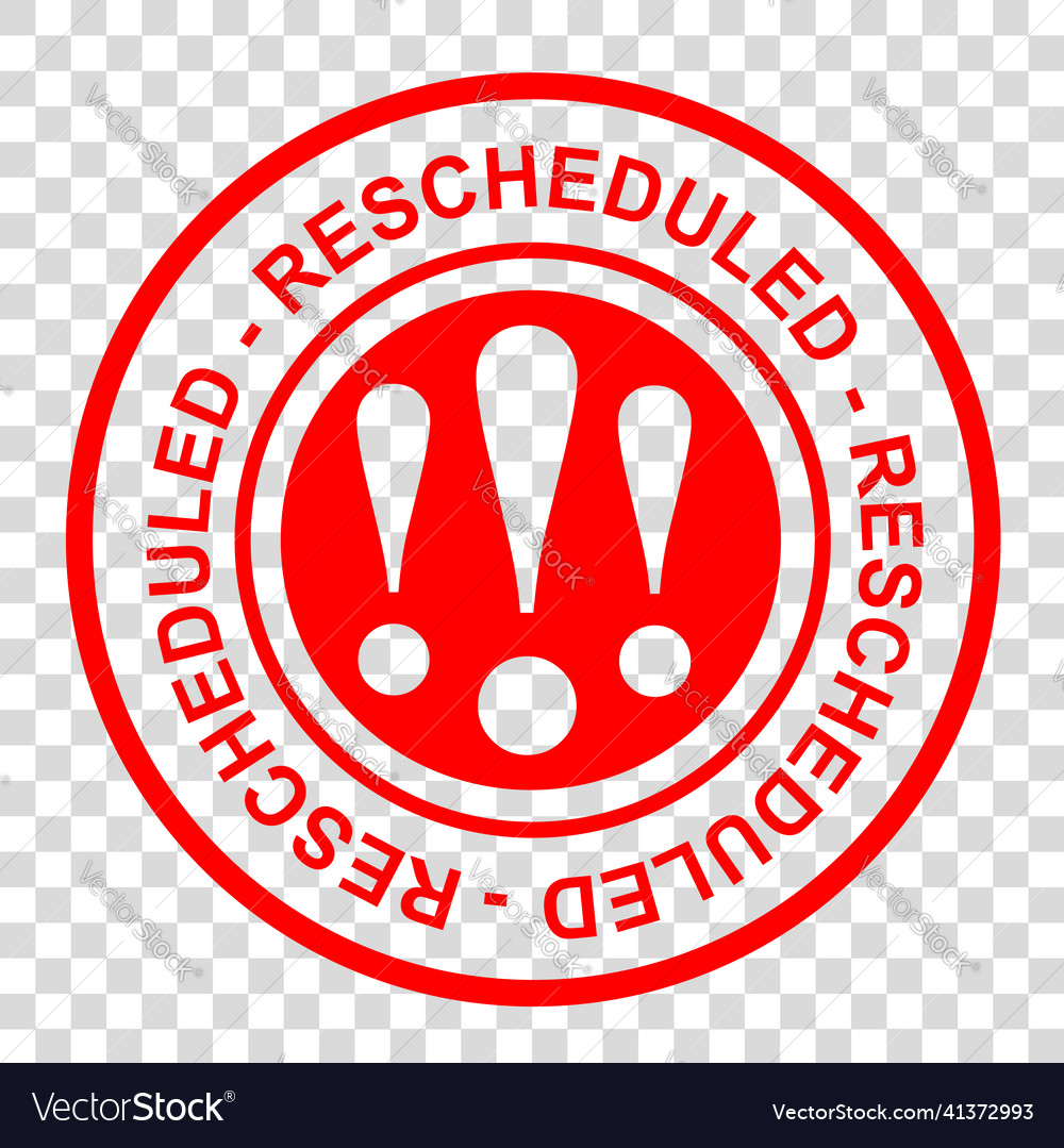 Circle red rectangle rubber stamp effect Vector Image