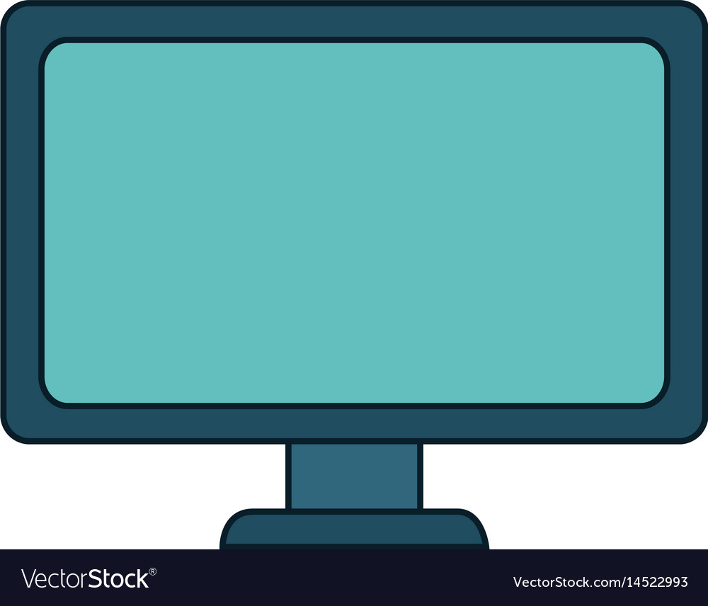 Computer desktop with template icon Royalty Free Vector