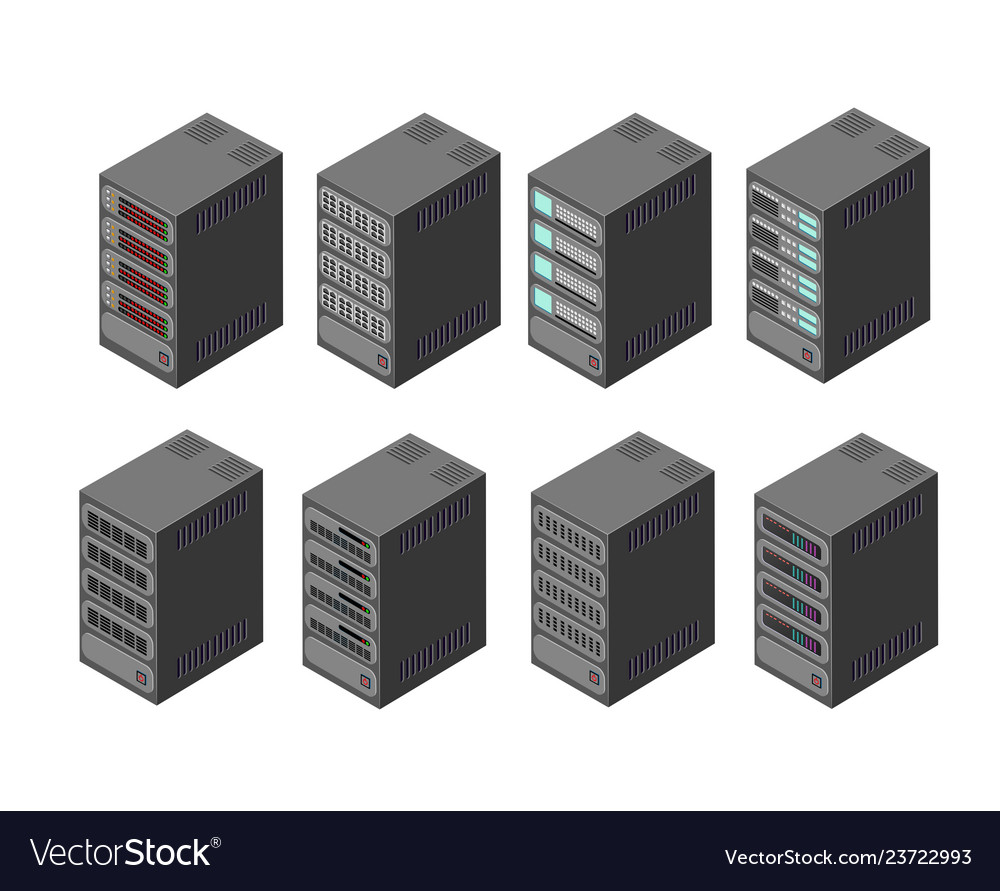 Data Server Network Royalty Free Vector Image Vectorstock