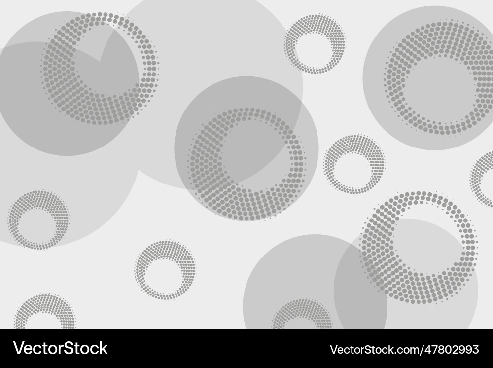 Geometric background of gray circles Royalty Free Vector