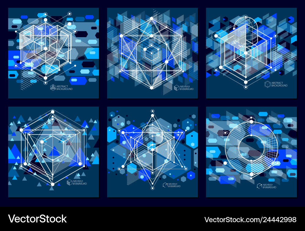 Abstract composition with simple geometric Vector Image