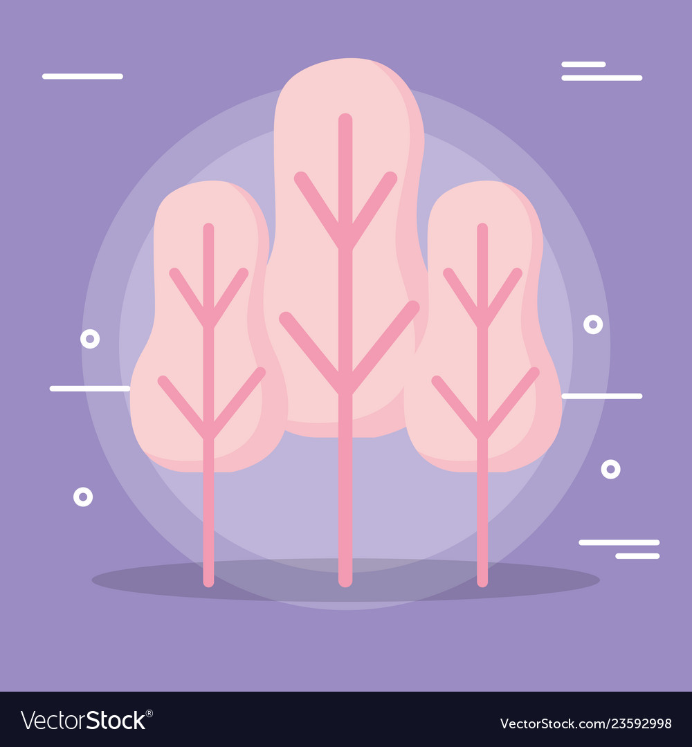 Abstract trees design Royalty Free Vector Image