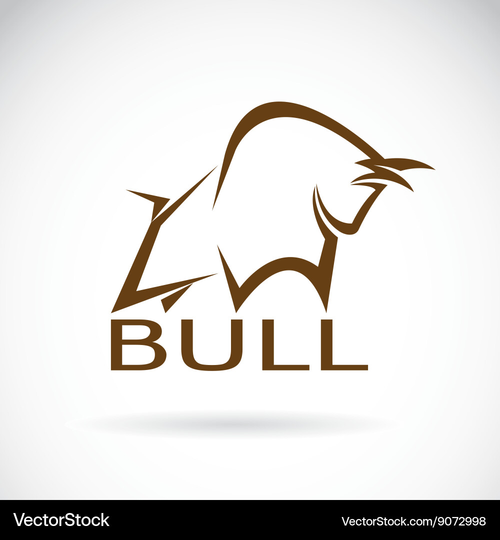 Image of an bull design Royalty Free Vector Image