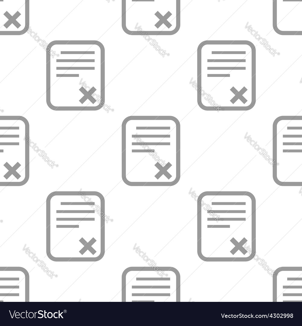 New bad document seamless pattern Royalty Free Vector Image