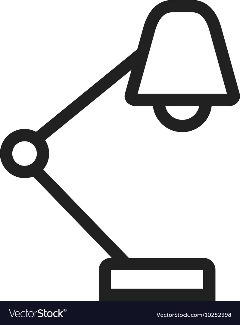 Table lamp Royalty Free Vector Image - VectorStock