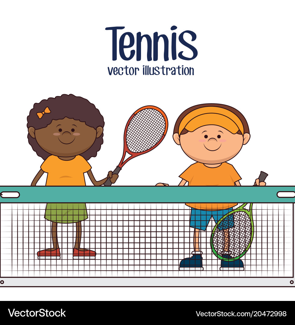 Tennis sport game Royalty Free Vector Image - VectorStock