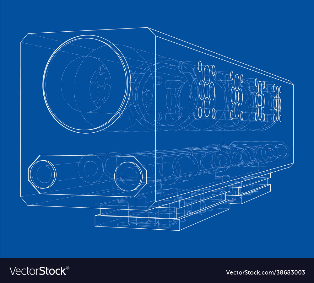 Abstract industry object concept Royalty Free Vector Image