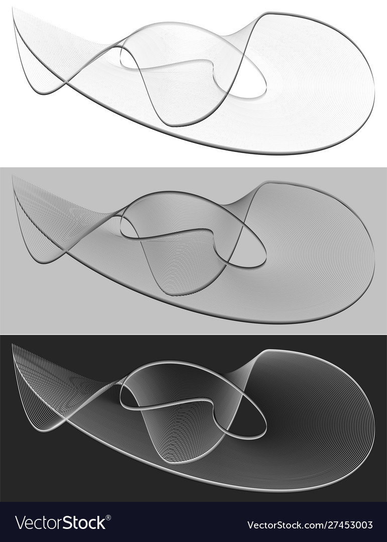 Abstract linear gray background set Royalty Free Vector