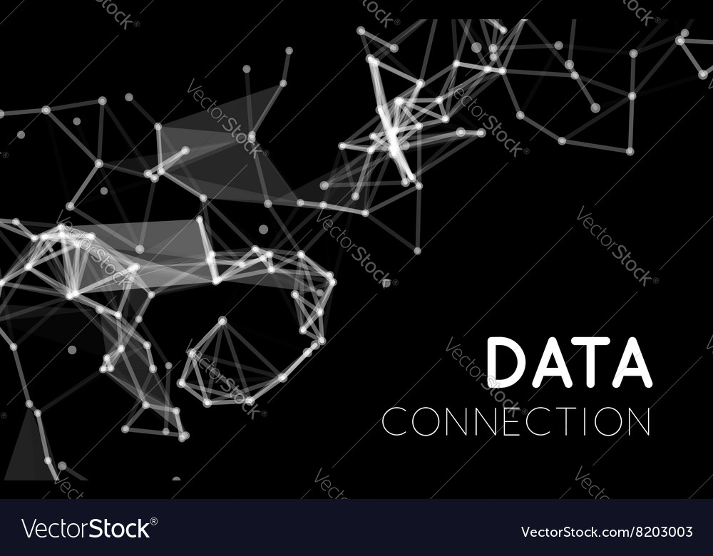 Abstract network connection background Royalty Free Vector