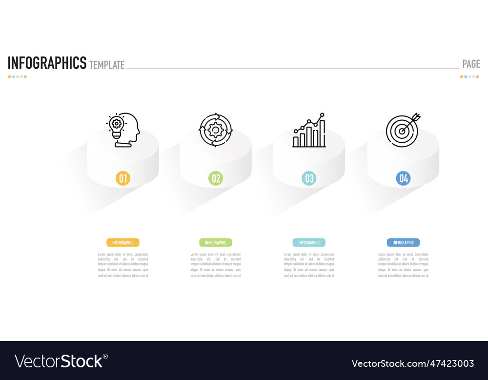 Circular isometric infographic for business Vector Image Circular isometric infographic for business Vector Image