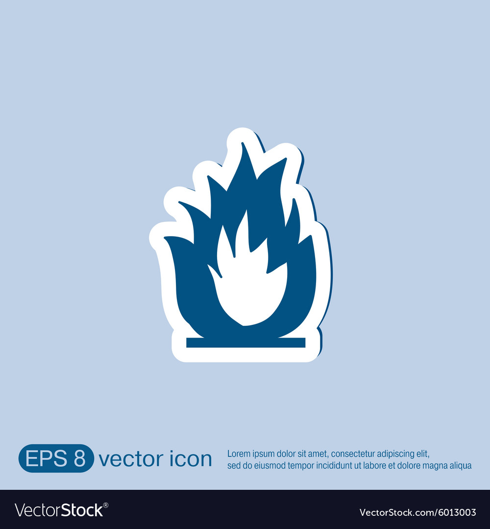 Fire sign Royalty Free Vector Image - VectorStock