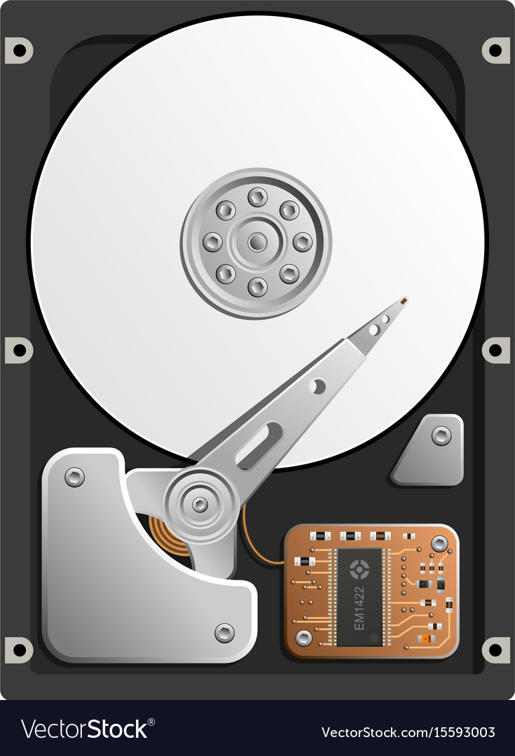 Hard disk drive Royalty Free Vector Image - VectorStock Hard disk drive Royalty Free Vector Image - VectorStock