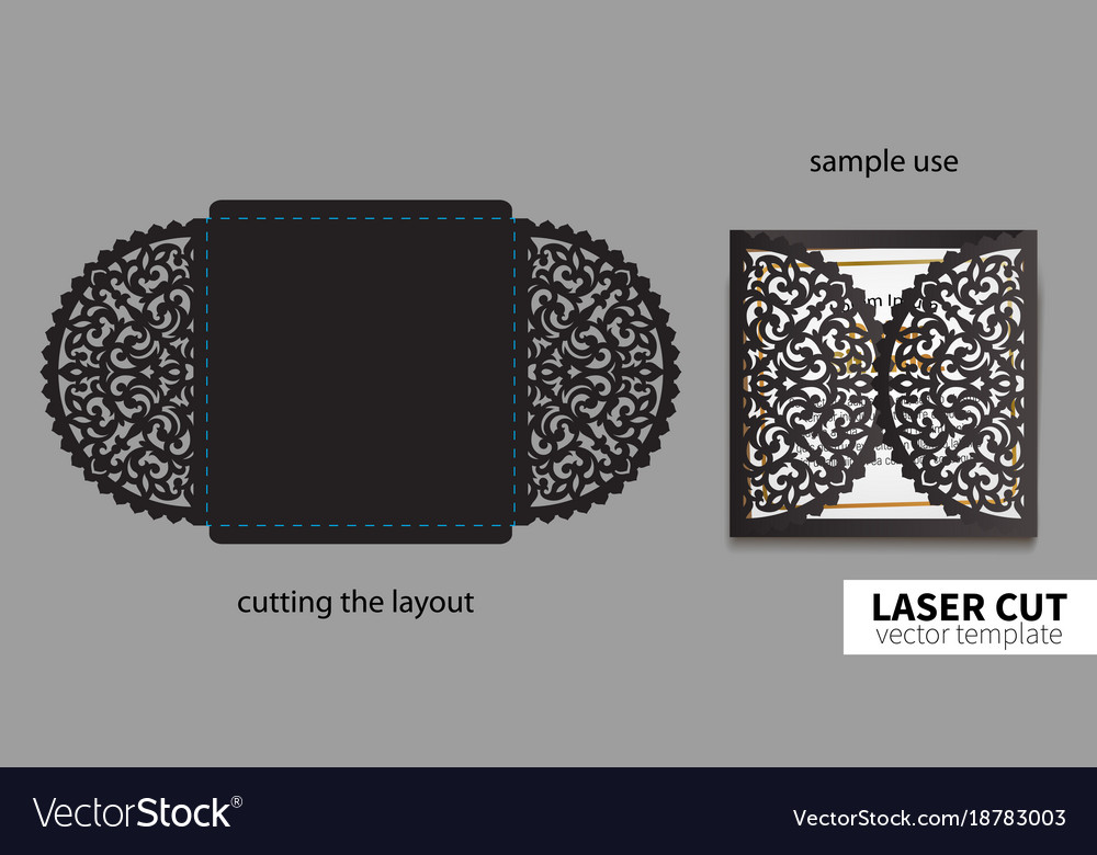 Laser cutting Royalty Free Vector Image - VectorStock