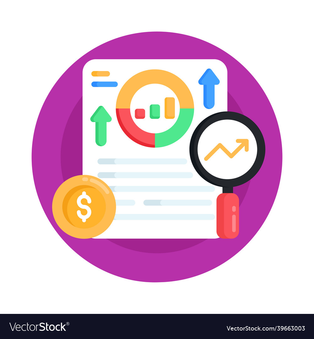 Profit analysis Royalty Free Vector Image - VectorStock