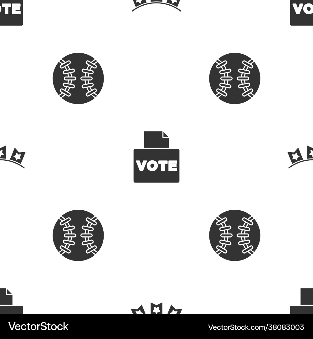 Set carnival garland with flags vote box Vector Image