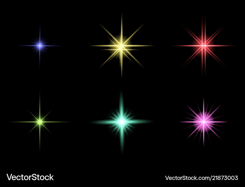 Transparent star symbol icon design beautiful Vector Image