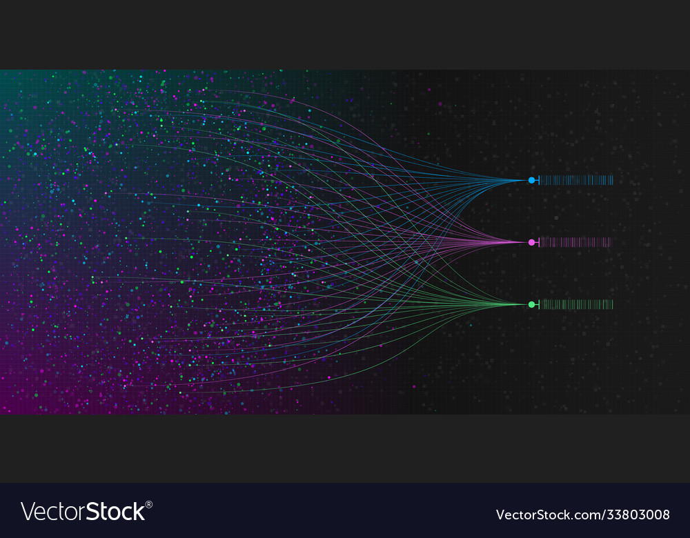 Big data visualization Royalty Free Vector Image