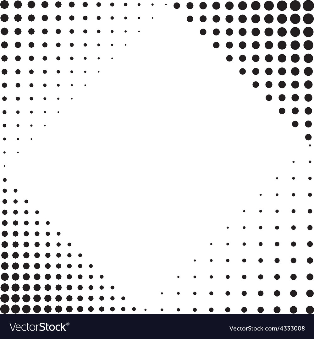 Corner halftone textures Royalty Free Vector Image