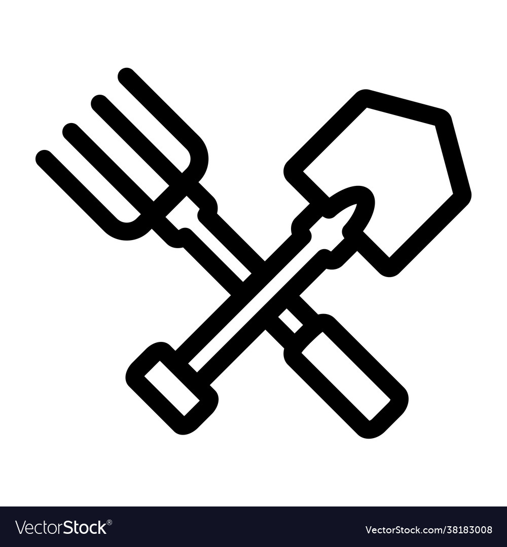 Digging tools Royalty Free Vector Image - VectorStock