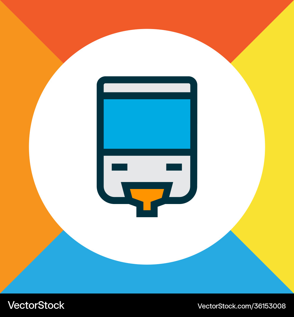 Monorail icon colored line symbol premium quality Vector Image