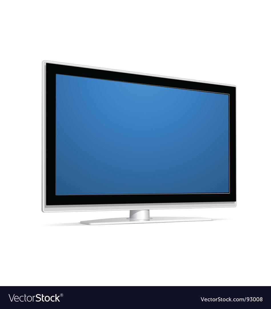Plasma lcd tv Royalty Free Vector Image - VectorStock