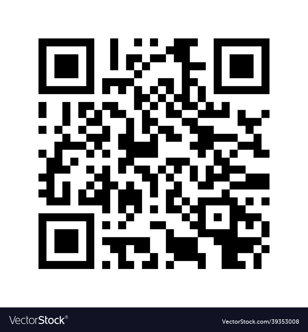 Qr code isolated on white background Royalty Free Vector