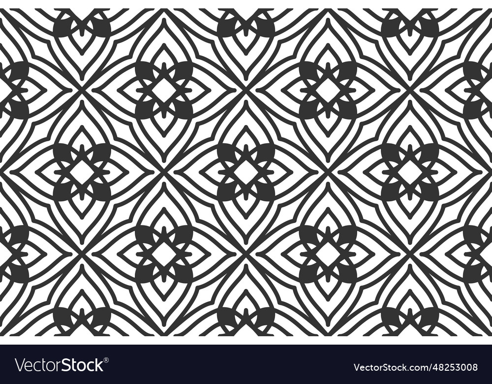 Seamless abstract geometric shape pattern Vector Image