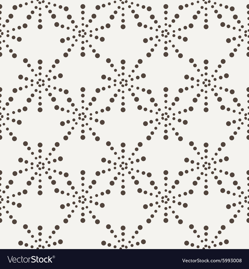 Seamless geometric pattern of dots Royalty Free Vector Image