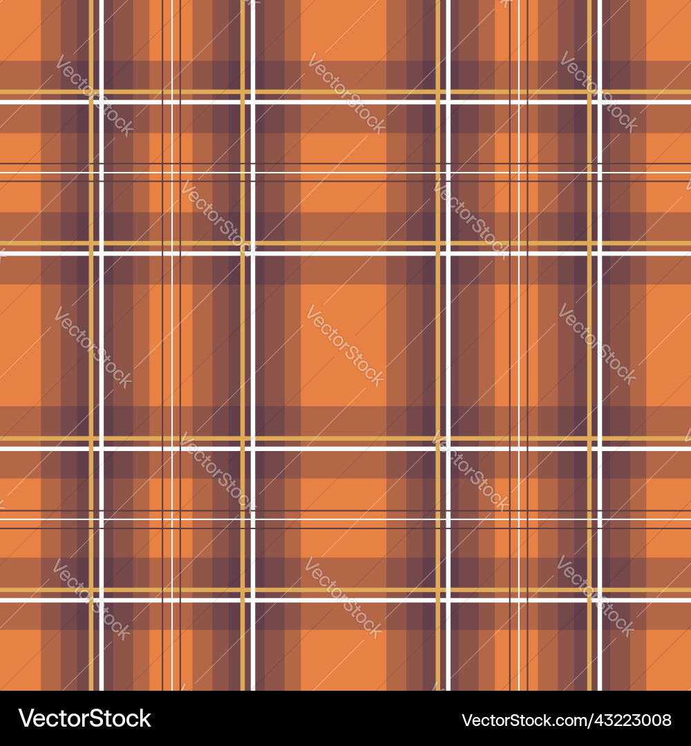 Traditional tartan pattern in beige tones Vector Image