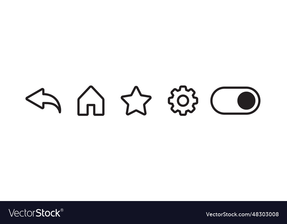 Web icons functional for interfaces Royalty Free Vector