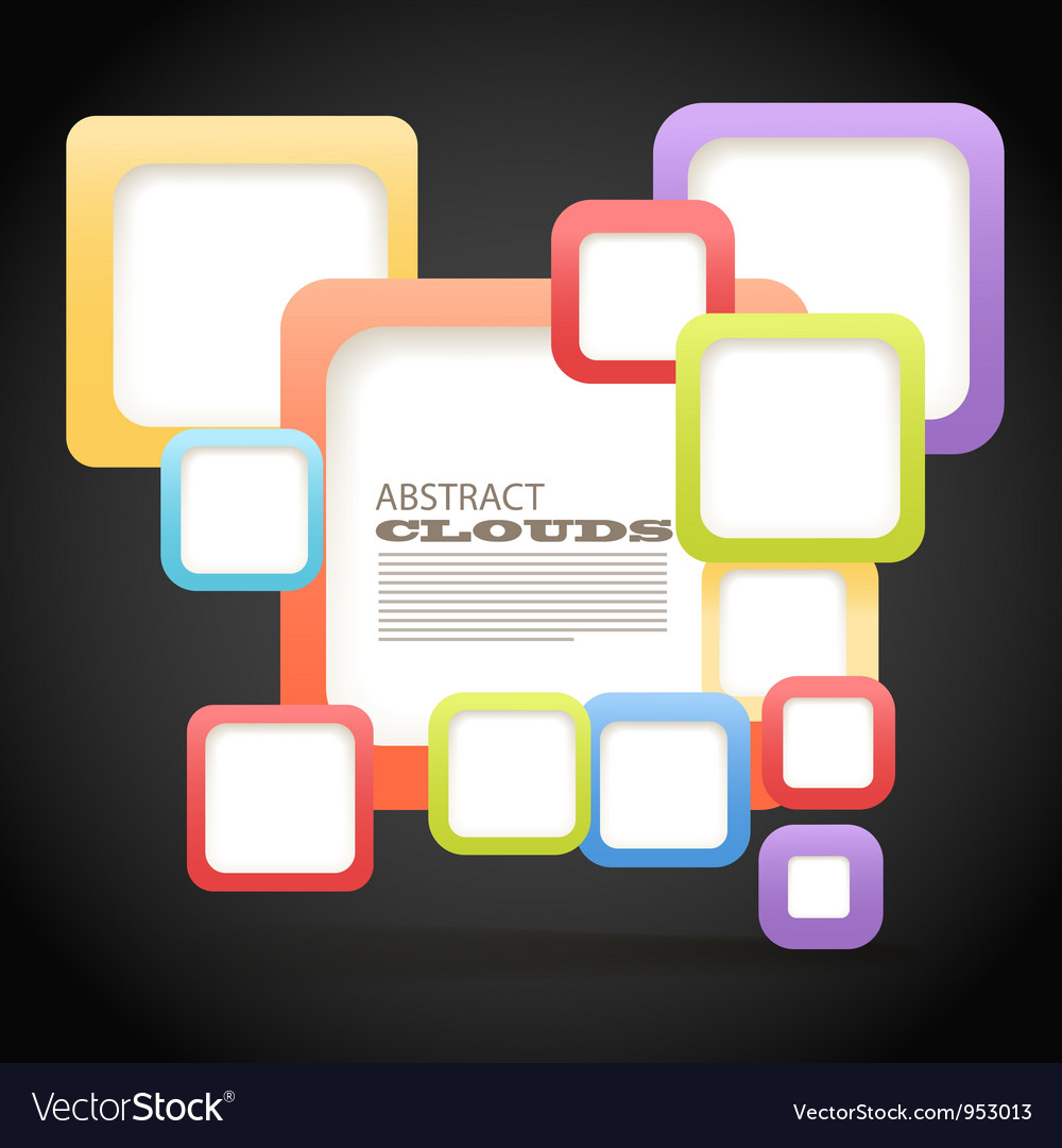 Abstract blocks Royalty Free Vector Image - VectorStock