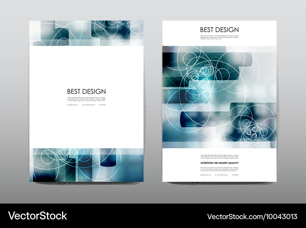 Brochure layout template flyer design Royalty Free Vector