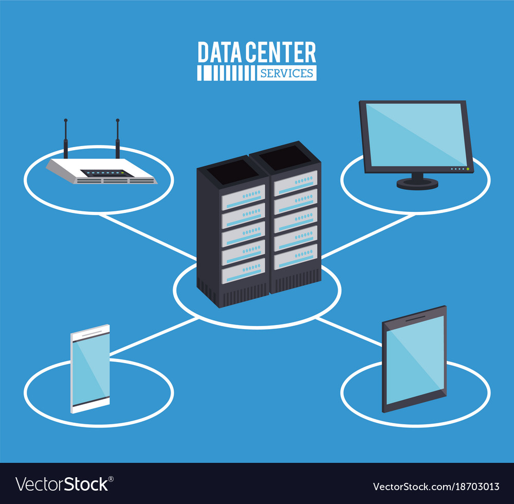 Cloud computing services Royalty Free Vector Image