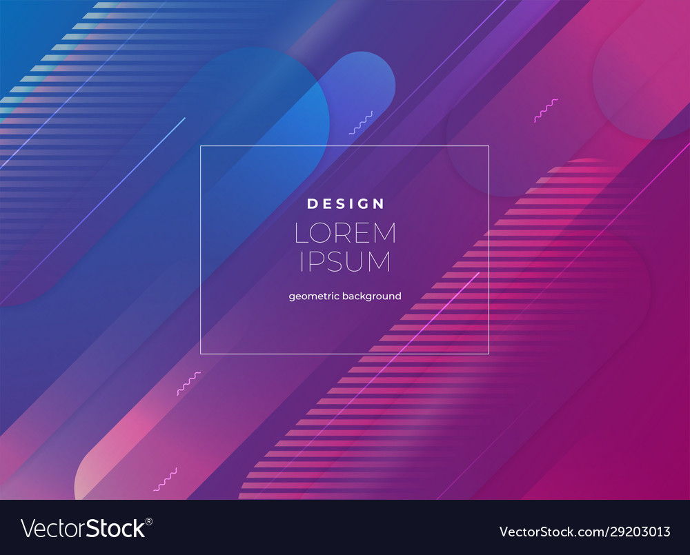 Flat minimal geometric background dynamic shapes Vector Image