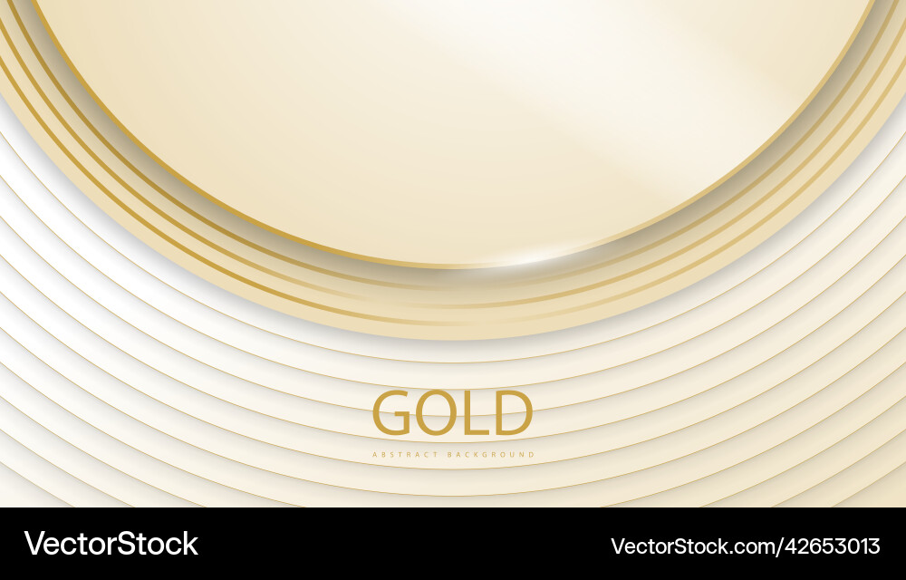 Luxury abstract background in gold color Vector Image