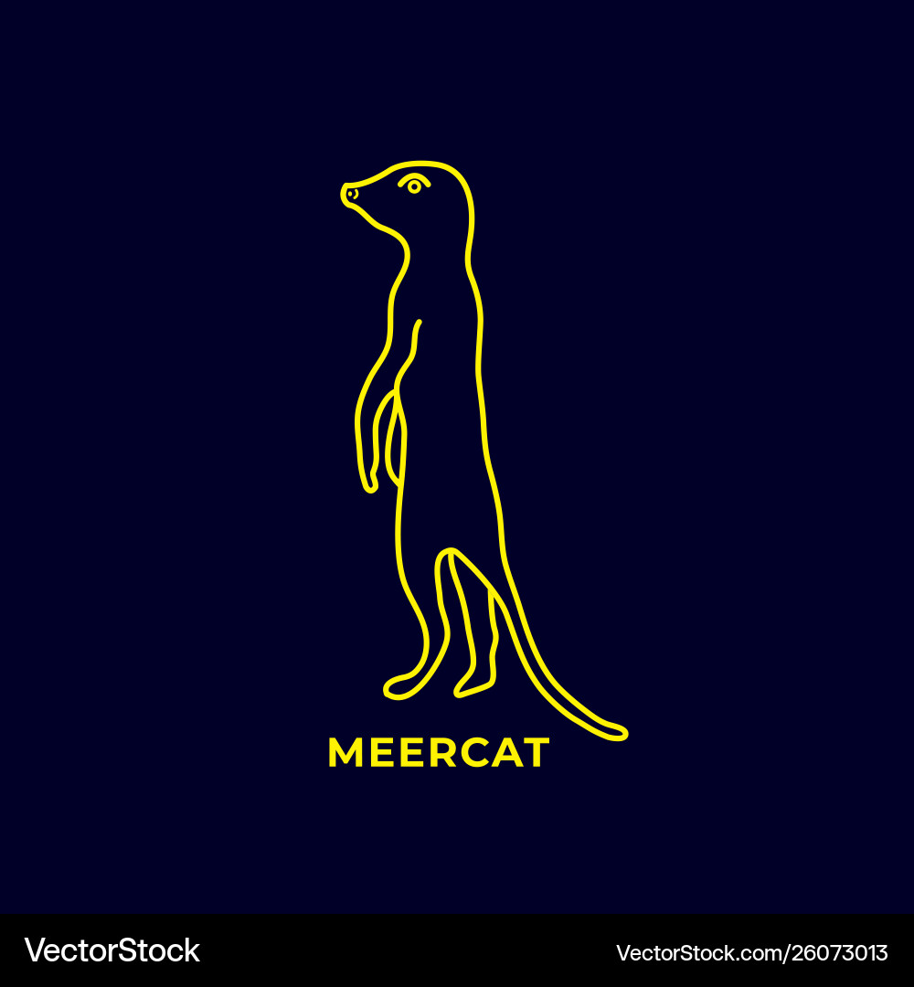 Meercat logo Royalty Free Vector Image - VectorStock