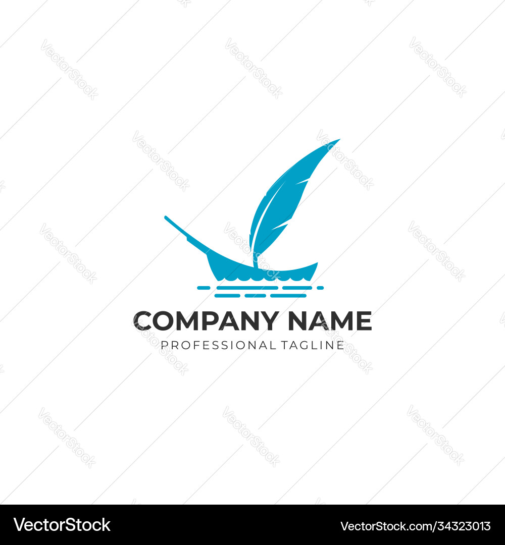 Press writer journalist logo business template Vector Image
