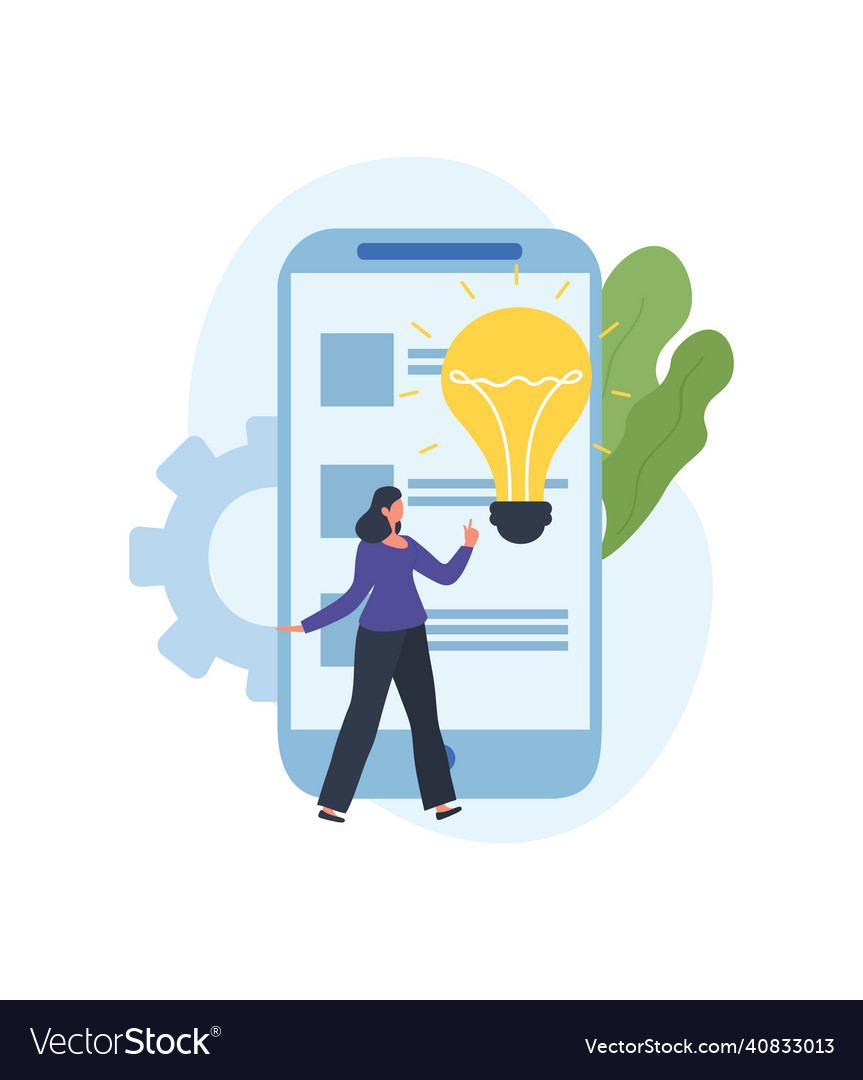 Project initiation concept Royalty Free Vector Image