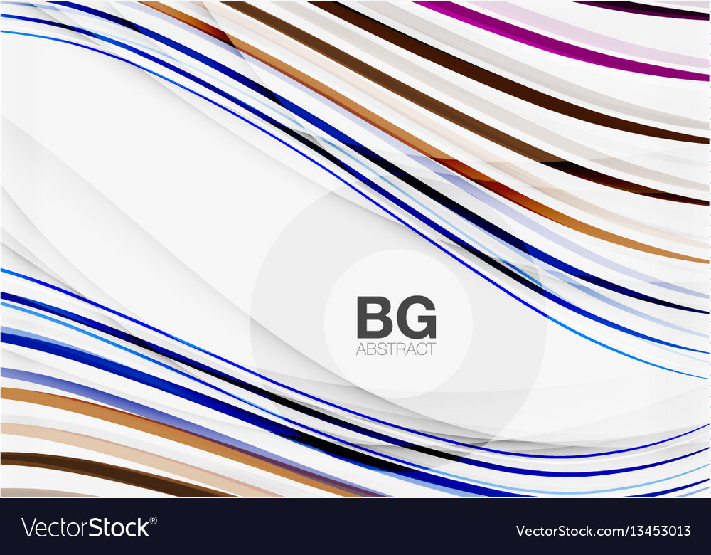 Wave lines abstract background Royalty Free Vector Image