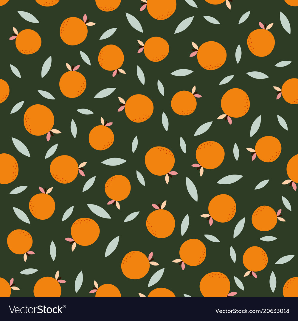 Abstract pattern with orange Royalty Free Vector Image