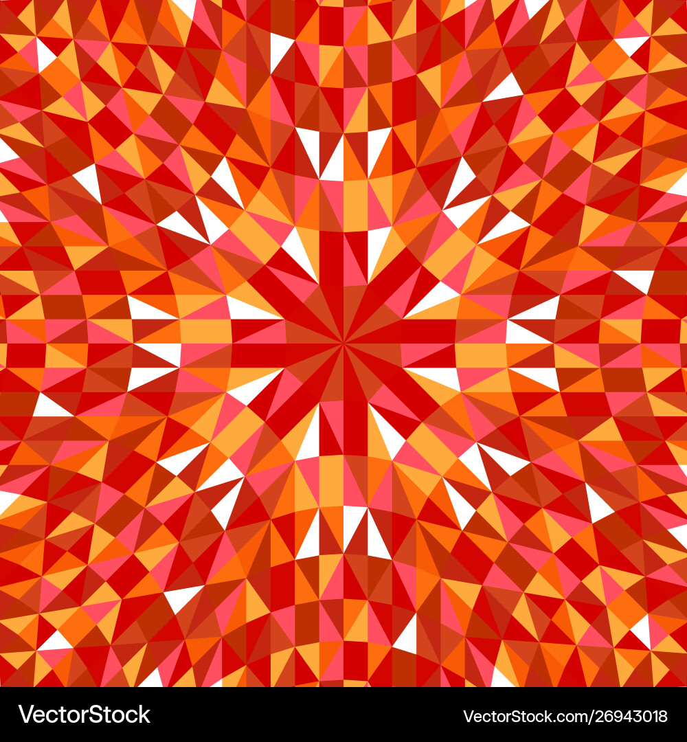 Colorful geometrical circular tiled triangle Vector Image