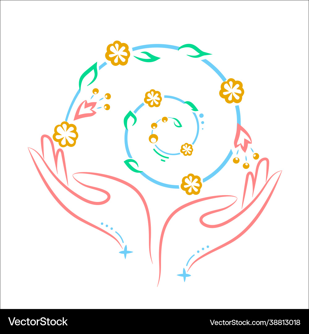 Concept as a symbol creation Royalty Free Vector Image
