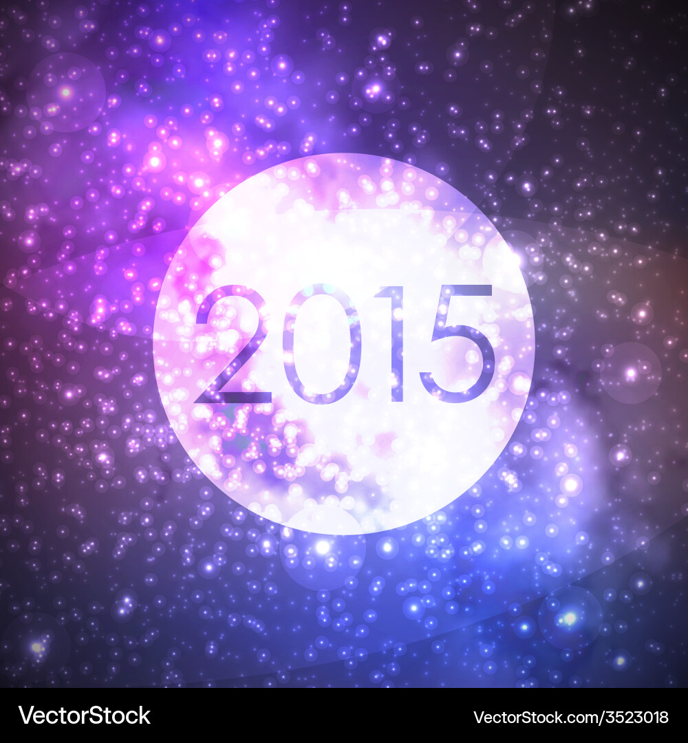 Happy new 2015 year abstract background with night