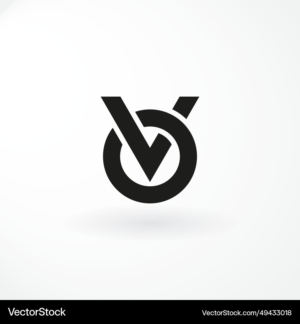 Logo - lettermark design is combination letter v Vector Image