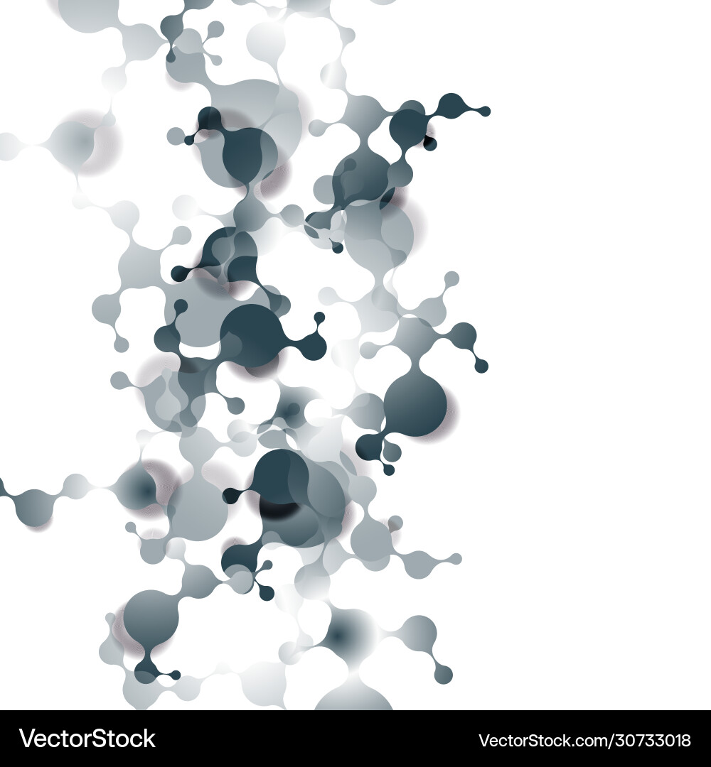 Science background with cells biology and Vector Image