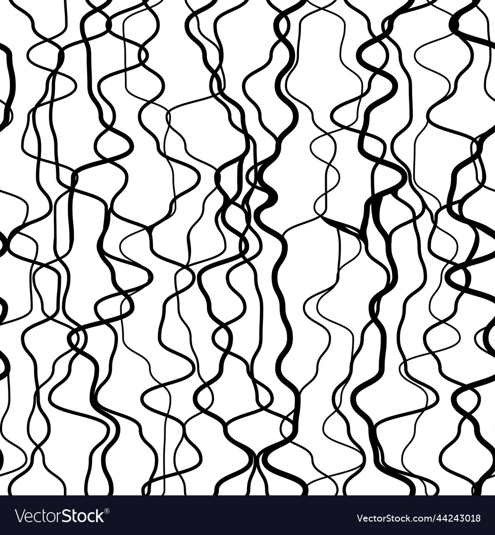 Seamless Pattern With Irregular Lines Royalty Free Vector