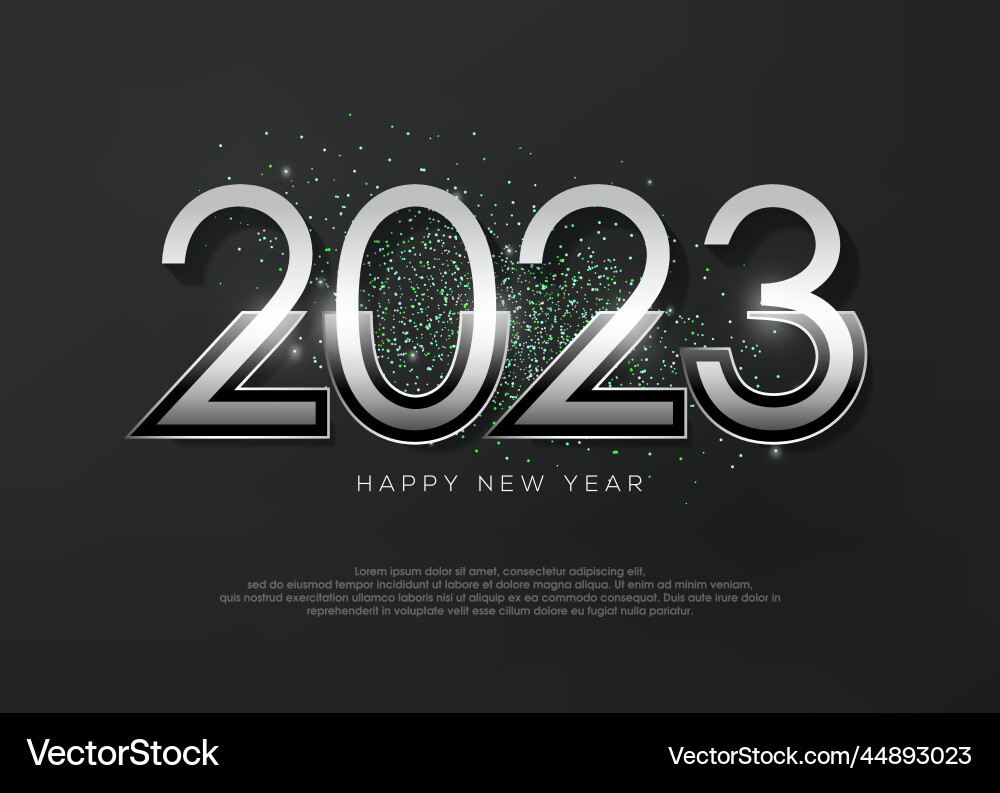 2023 modern background for new year celebration Vector Image